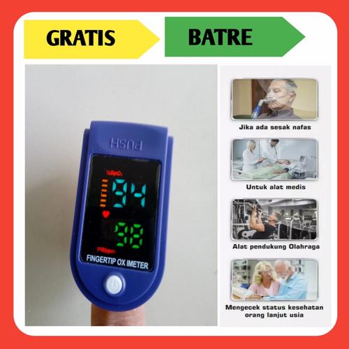 Jual pulse oximeter fingertip spo2 Alat ukur kadar Oxygen dalam darah ...