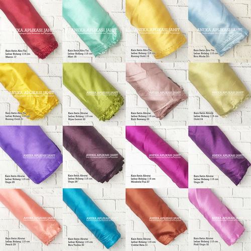 Jual [2/3] 1 METER KAIN SATIN ABUTAI / KAIN FURING - 24-GOLD - Kab ...