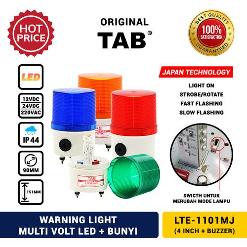 Jual Lampu LED Warning Light Rotary 4 Inch Bunyi Buzzer MultiVolt AC/DC ...