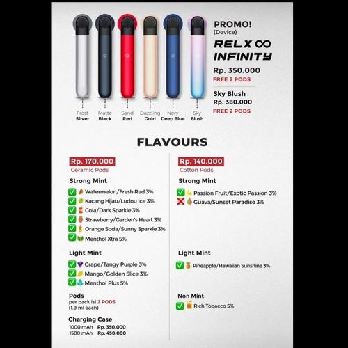 Jual DEVICE INFINITY PRO - FREE 2PCS - MIX FLAVOUR , ORIGINAL NEW - SKY BLUSH - Kota Tangerang ...