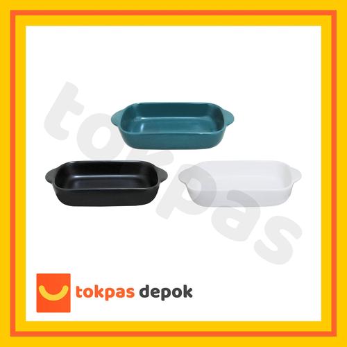 Jual Piring Keramik Cleo Baking Plate / Pinggan Saji Persegi Panjang ...