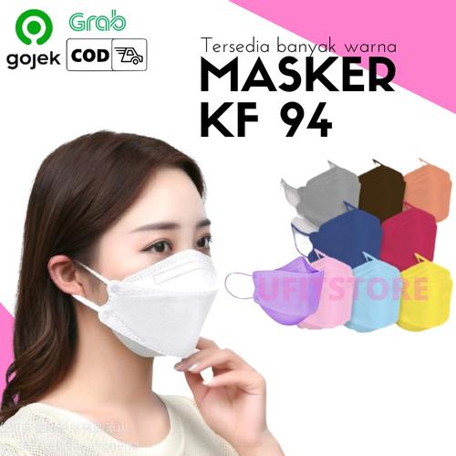 Jual Kf94 Mask Black Edition/ kf94 mask model evo- hitam - Merah ...