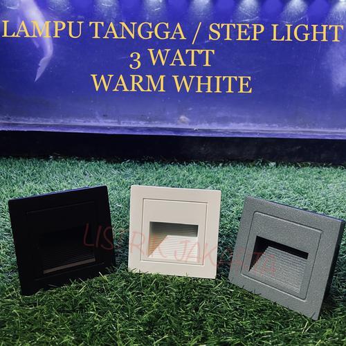 Jual LAMPU TANGGA 3WATT STEP LIGHT 3 WATT 3W W LED STAIRS DINDING ...
