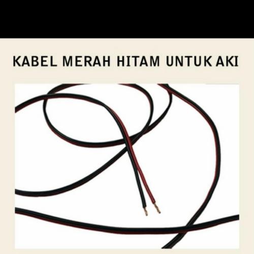 Jual kabel DC 12V merah hitam / kabel DC untuk lampu LED motor/mobil ...