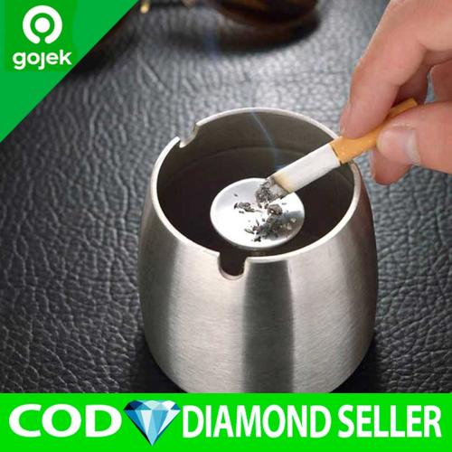 Jual Asbak Rokok Anti Angin Cylinder Stainless Steel - ZJ38100 ...