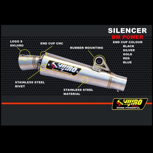 Jual Silencer only SHIJIRO Racing Original type BM POWER - 50 mm - Kota ...