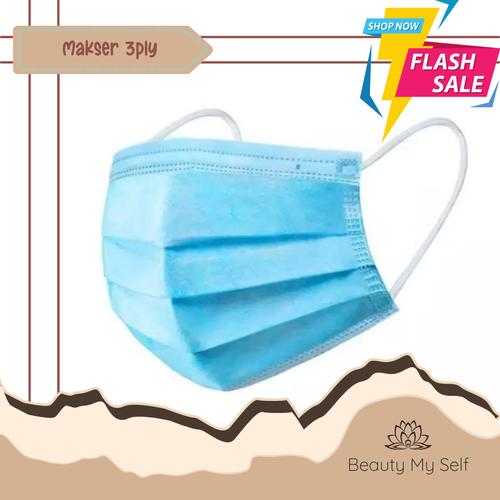 Jual Masker Medis 3 Ply 50pcs / Surgical Mask / Earloop / Biru Hijau ...