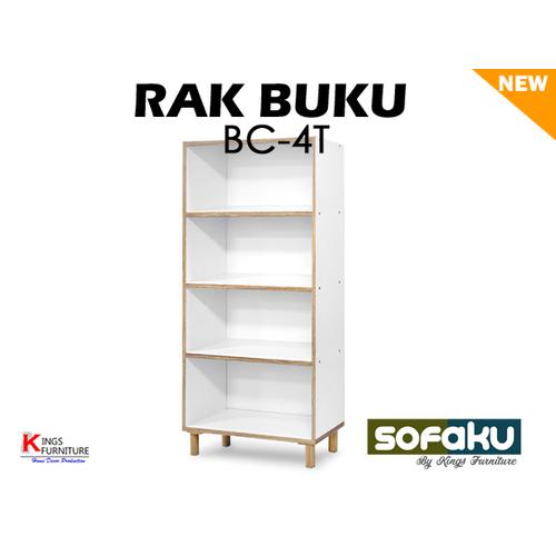 Jual OFFO Rak Buku Tingkat - Rak Susun 4 Tingkat Kayu Serbaguna ...