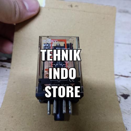 Jual RELAY MK2P 220V / 24V / 12V ( 8 KAKI ) FORT ORIGINAL NEW ( - 12VDC ...