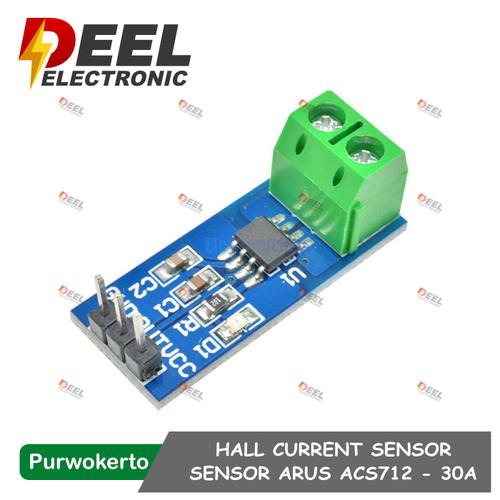 Jual SENSOR HALL CURRENT FOR ARDUINO SENSOR MODUL ARUS ACS712 30A - Kab ...
