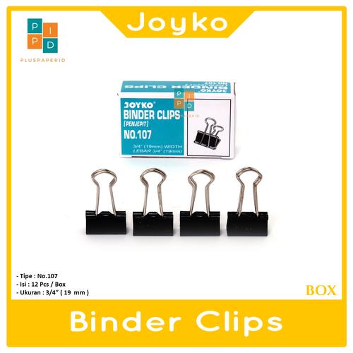 Jual Binder Clip No. 107 Joyko - Penjepit Dokumen Kecil - Jakarta Utara ...