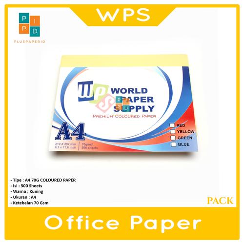 Jual WPS Kertas HVS A4 Warna Kuning 70gr [ PACK ] - Jakarta Utara ...