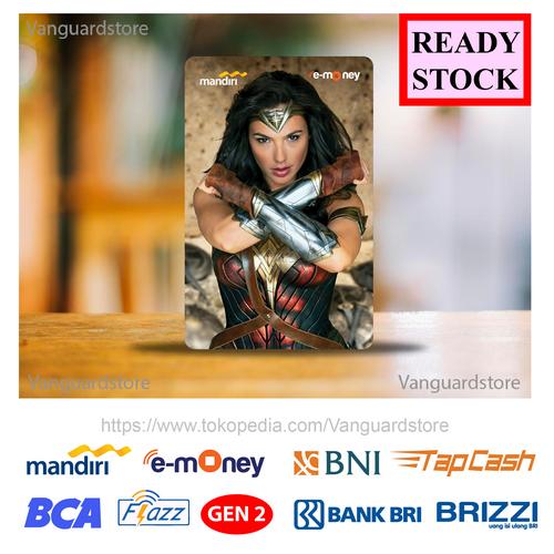 Jual KARTU EMONEY ETOLL BCA BRI MANDIRI BNI SuperHero Wonder Woman - 1 ...