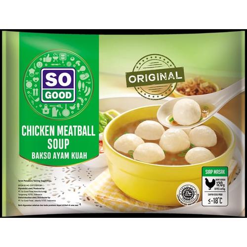 Jual BAKSO AYAM KUAH ORIGINAL SO GOOD 120 GR BASO CHICKEN MEATBALL ...
