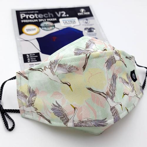 Jual MASKER KAIN PROTECH V2 PREMIUM 3 PLY MASK MOTIF G004 - L NORMAL ...