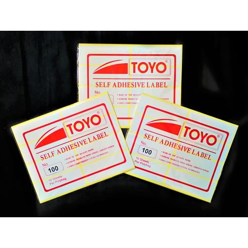 Jual LABEL NAMA STIKER TEMPEL NO 100 ( 38 X 100 MM ) ISI 10 LEMBAR ...