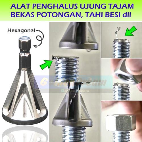 Jual Penghalus Ujung Tajam Bekas Potongan Tahi Besi Baut Deburring ...