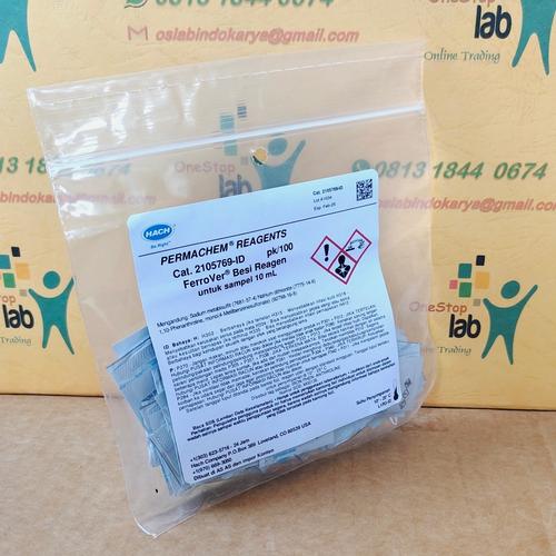 Jual HACH 2105769 FerroVer Iron Reagent Powder Pillows 10 mL pk/100 ...