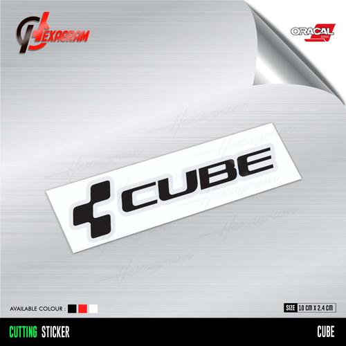 Jual Cutting Sticker Sepeda CUBE Logo | Stiker Sepeda Logo CUBE | CUBE ...