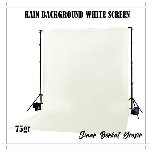 Jual Kain Background Putih / Kain Dekorasi Backdrop / Spunbond Warna ...