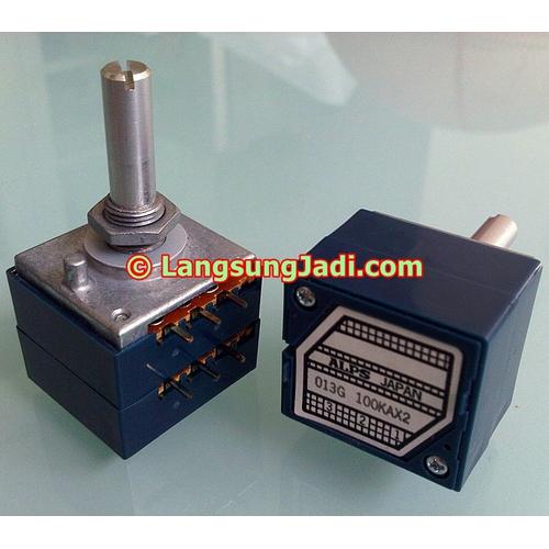 Jual ALPS RK27 Blue Velvet 10k 20k 50k 100k 250k Stereo Potentiometer ...