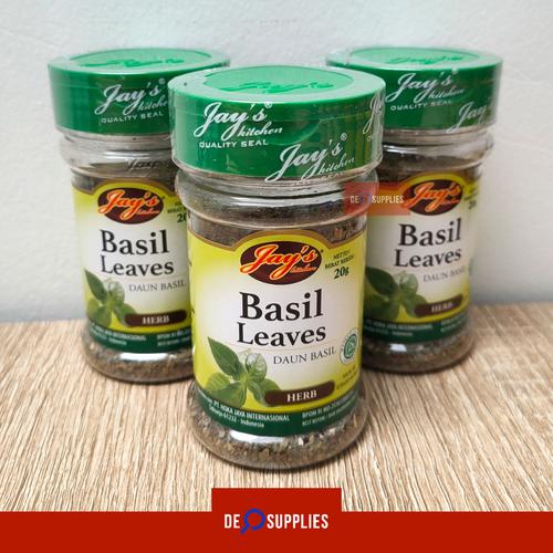 Jual Jay's Basil Leaves 20g - Jays Daun Basil Italy Bubuk Powder Kering ...