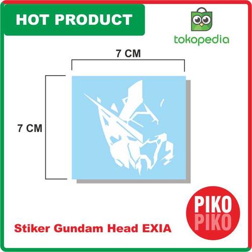 Jual Cutting Stiker Gundam EXIA Head - Kota Semarang - PikoPiko stiker ...