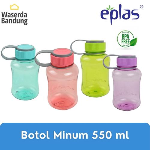 Jual Botol Minum Plastik 550 ml Eplas Dengan Pilihan Warna - Hijau ...