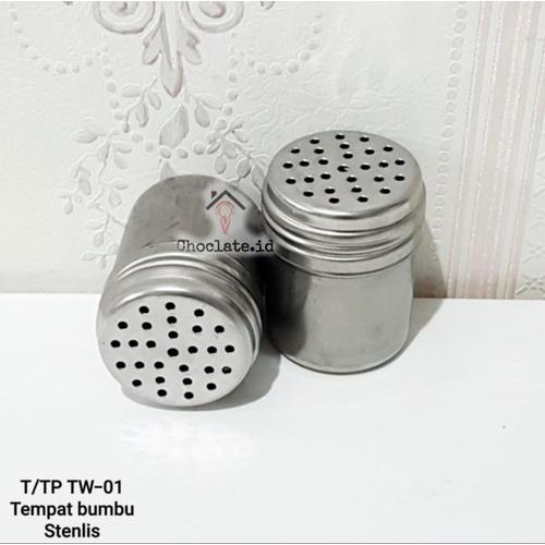 Jual Tempat Bumbu Garam Lada Merica Salt Pepper Bubuk Stainless 1PCS ...