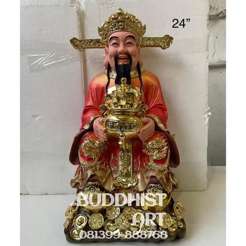 Jual Patung Dewa Rejeki Caishen cai sen dewa uang 24 inch fiber ...