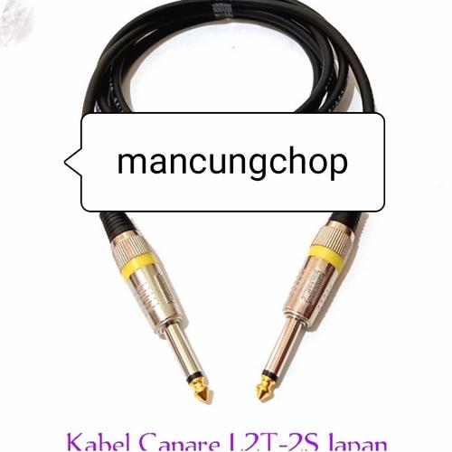 Jual Kabel Gitar/Mic Canare L2T2S Jack Akai 6.5mm to 6.5 mm mono male ...