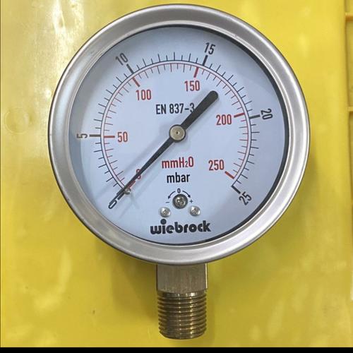 Jual WIEBROCK 4" inch mbar / mmH2O Raket manometer Pressure gauge ...