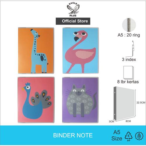 Jual EAGLE File Binder Besi Binder Note Binder Buku Catatan Motif ...
