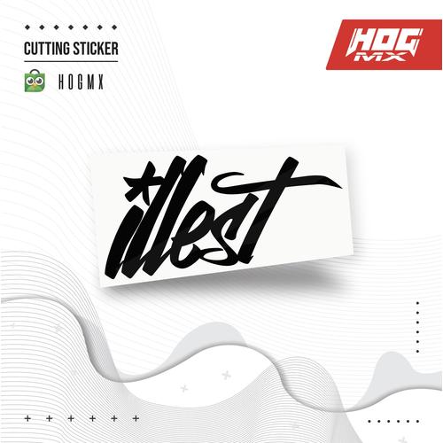 Jual illest JDM cutting sticker kaca mobil. japan custom stiker - Hitam ...