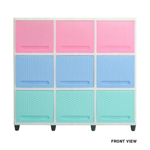 Jual Lemari Plastik Club Flip Rattan Cabinet 3x3 / Rak Modern - Kab ...