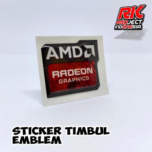 Jual AMD RADEON Sticker Timbul Emblem Resin Lentur - Kab. Bandung - RK ...