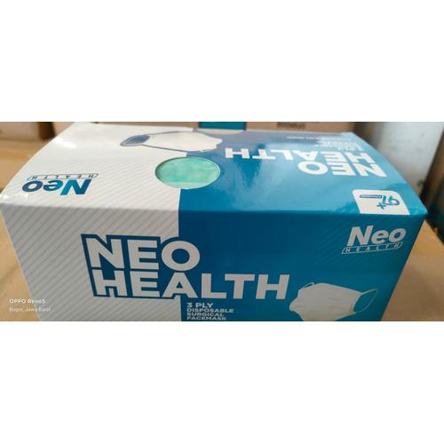 Jual Masker Medis Neo Health 3 PLY 50 PCS Earloop KEMENKES Disposable ...