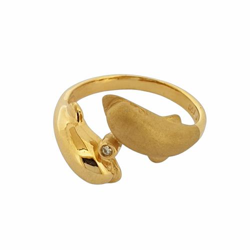 Promo 30 Years Goldmart Timeless Collection - Ring Dolphin - KER 0033Y/W - Putih Cicil 0% 3x ...