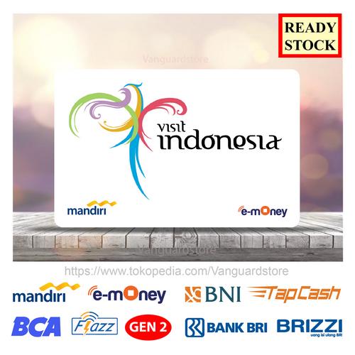 Jual KARTU EMONEY ETOLL BNI BCA BRI MANDIRI Pesona Indonesia - 1 SISI ...