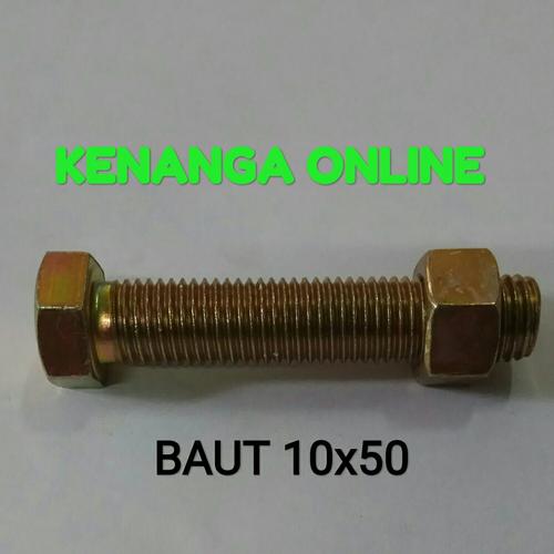 Jual Baut +Mur Hexagonal M 10 x 50 kepala baut 14 - Kota Tangerang - K ...