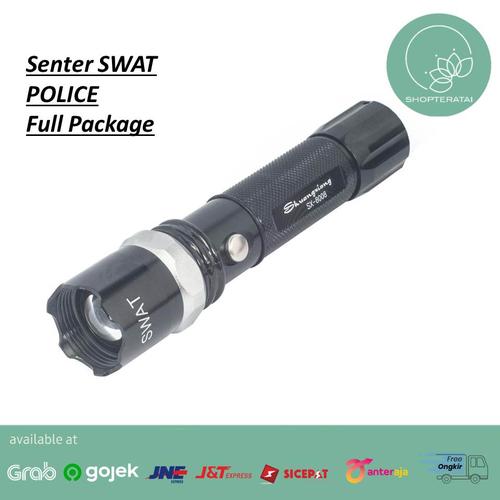 Jual Teratai Senter swat police / senter camping fitur compas dan lalin ...