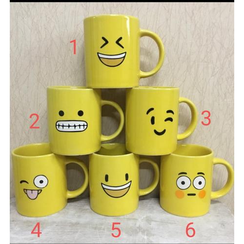 Jual Mug Smiley / Suvenir / Mug Unik / Mug Lucu / Mug Kuning / Mug ...