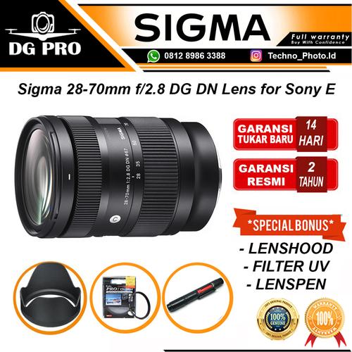 Jual Lensa Sigma 28-70mm f2.8 DG DN Contemporary Lens Compatible for ...