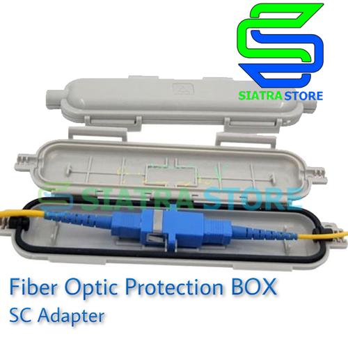Jual Fiber Optic Protection BOX SC Adapter |FTTH Waterproof Join BOX ...