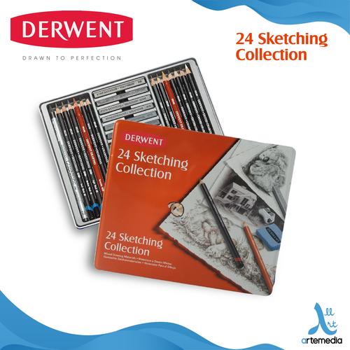 Jual Pensil Gambar Derwent Sketching Collection Pencil 24 Metal Tin Drawing - Kota Bandung ...