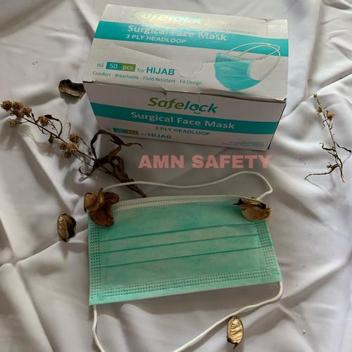 Jual Masker Hijab 3ply Safelock/ Surgical Mask/ Masker Medis - HIJAB ...
