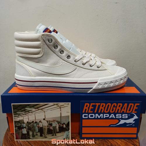 Jual Sepatu Compass Retrograde Hi/High Cream 36 37 38 39 40 41 42 43 44 ...