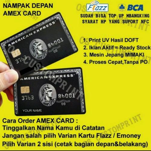Jual CUSTOM FLASH BCA GEN 2 ATAU E-MONEY-AMEX CARD -SALDO Rp 0, - E ...