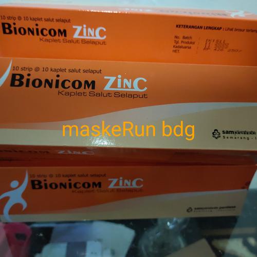 Jual Bionicom Zinc setara Becom z/Becomzet vitamin untuk mencegah virus ...