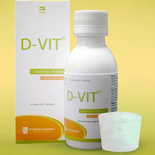 Jual D-vit vitamin D sirup 100ml 400iu/vitamin Dvit/vitamin d anak ...